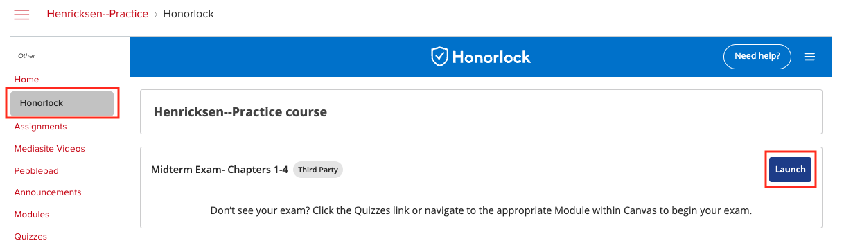 Taking Third Party Exams | Teaching and Learning Resource Center